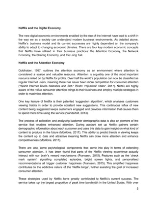 Netflix Infographic and Report (NETS2003/NETS5006) | PDF