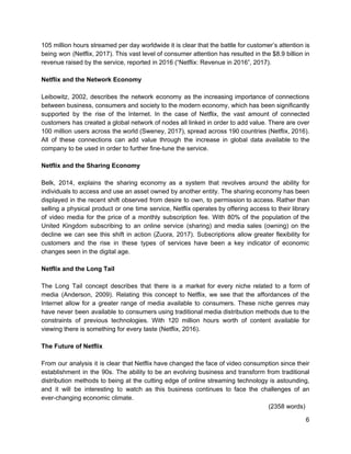 Netflix Infographic and Report (NETS2003/NETS5006) | PDF