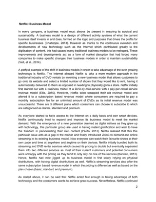 Netflix Infographic and Report (NETS2003/NETS5006) | PDF