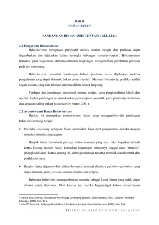 behavioral views of learning | PDF