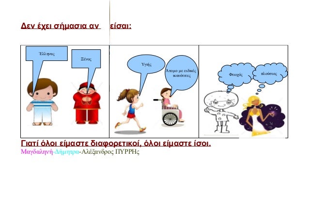 Γ1 - ΣΕΒΑΣΜΟΣ ΣΤΗΝ ΔΙΑΦΟΡΕΤΙΚΟΤΗΤΑ