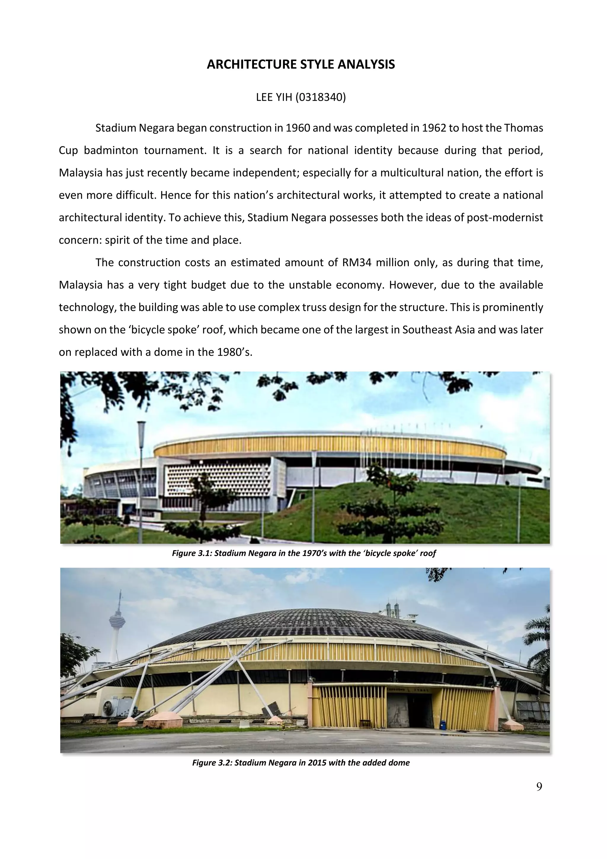 DOCUMENTATION OF STADIUM NEGARA | PDF