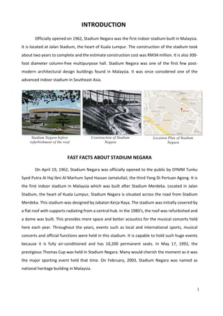 DOCUMENTATION OF STADIUM NEGARA | PDF