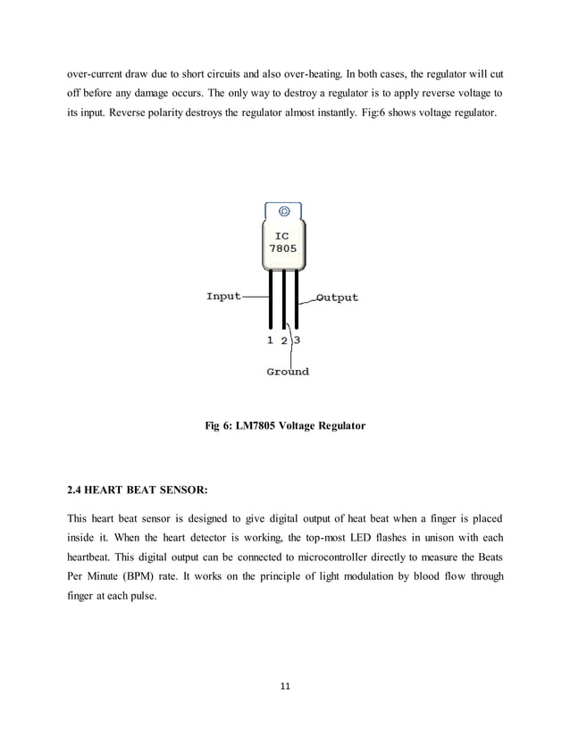 REAL TIME HEART BEAT MONITORING SYSTEM USING PIC16F876 MICROCONTROLLER | PDF | Heart and ...