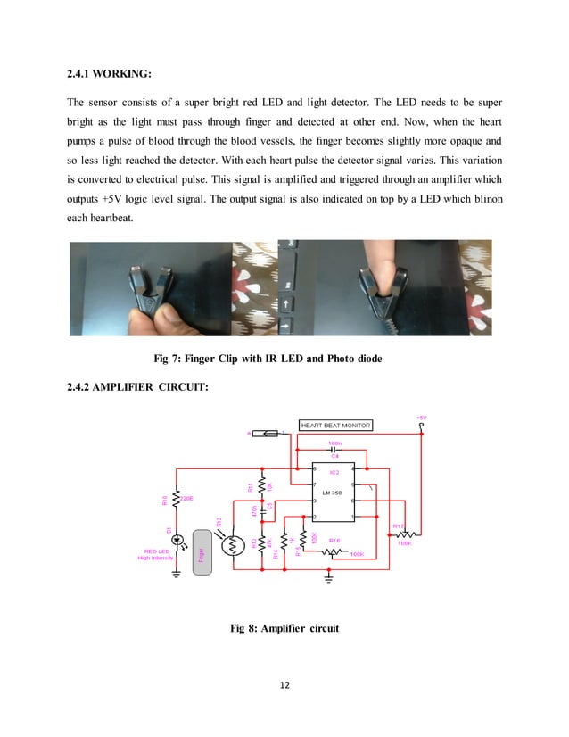 REAL TIME HEART BEAT MONITORING SYSTEM USING PIC16F876 MICROCONTROLLER | PDF | Heart and ...