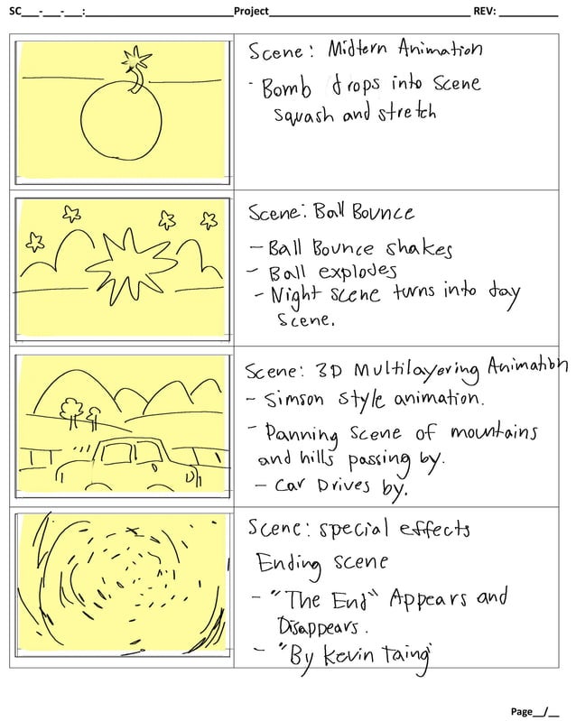 Animatic Storyboard Reel | PDF