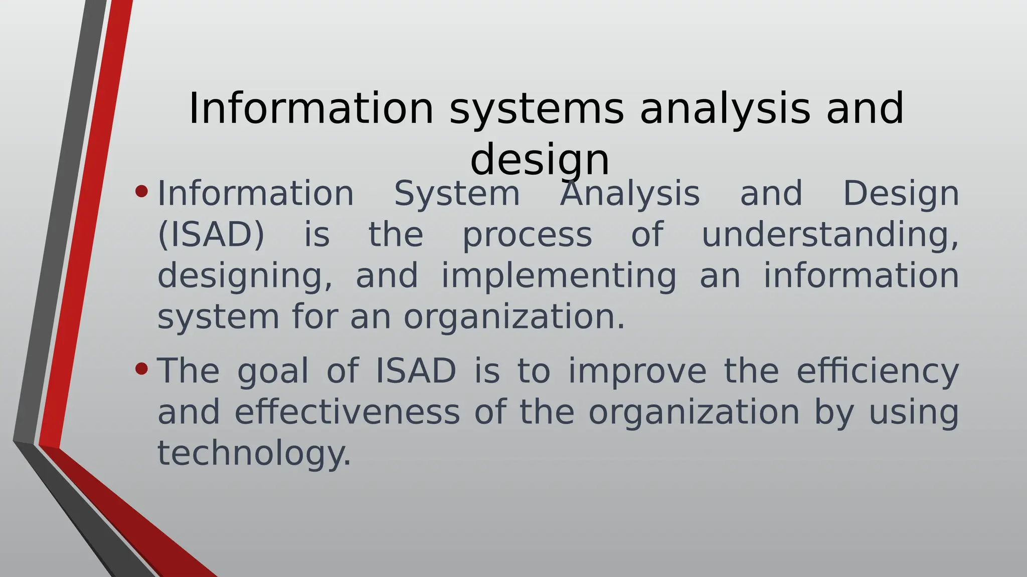 ISAD description and sdlc and its phases | PDF