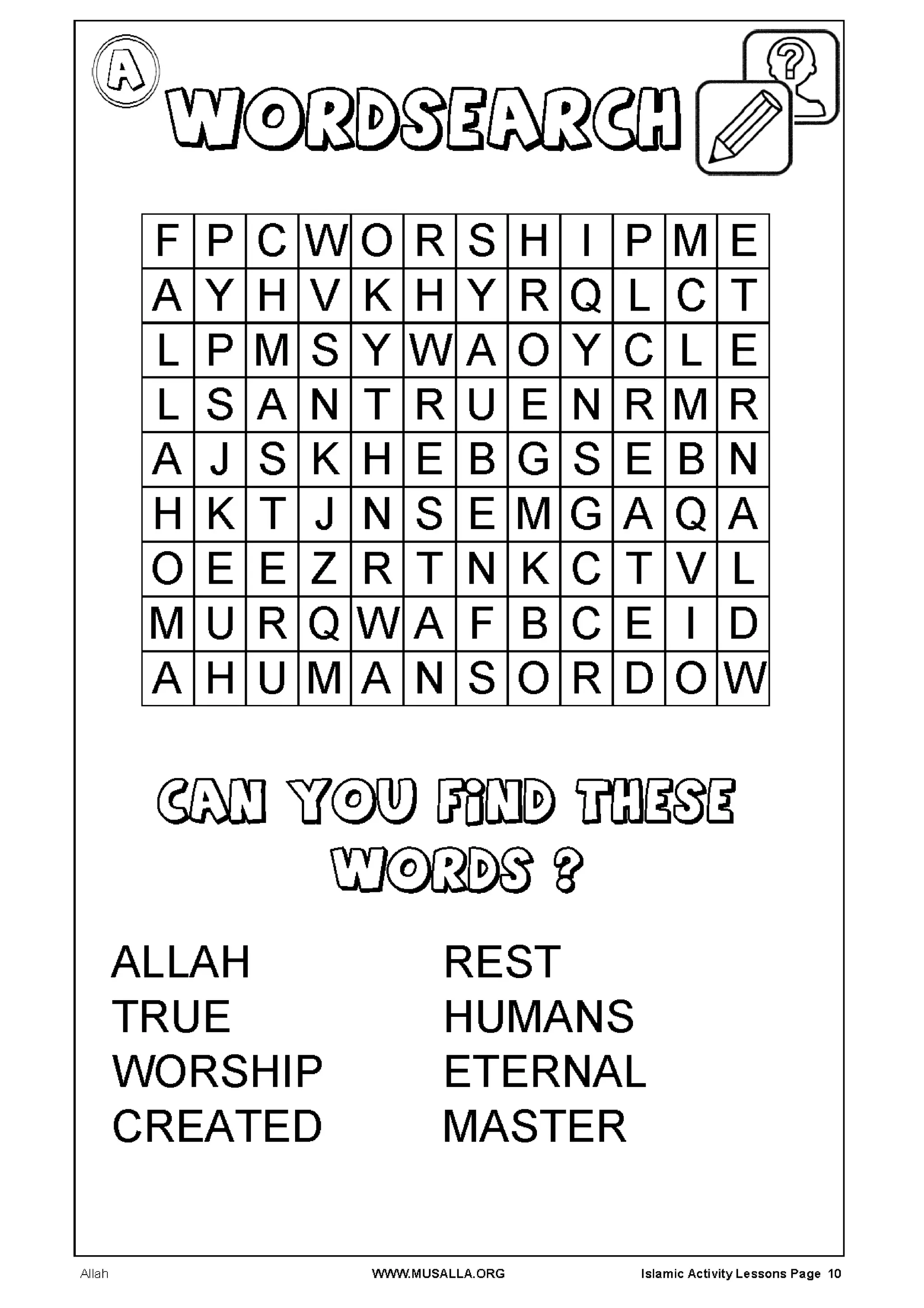 Islamic Activity Book for Kids (Full Vol.1 & 2 Combined pdf) | PDF