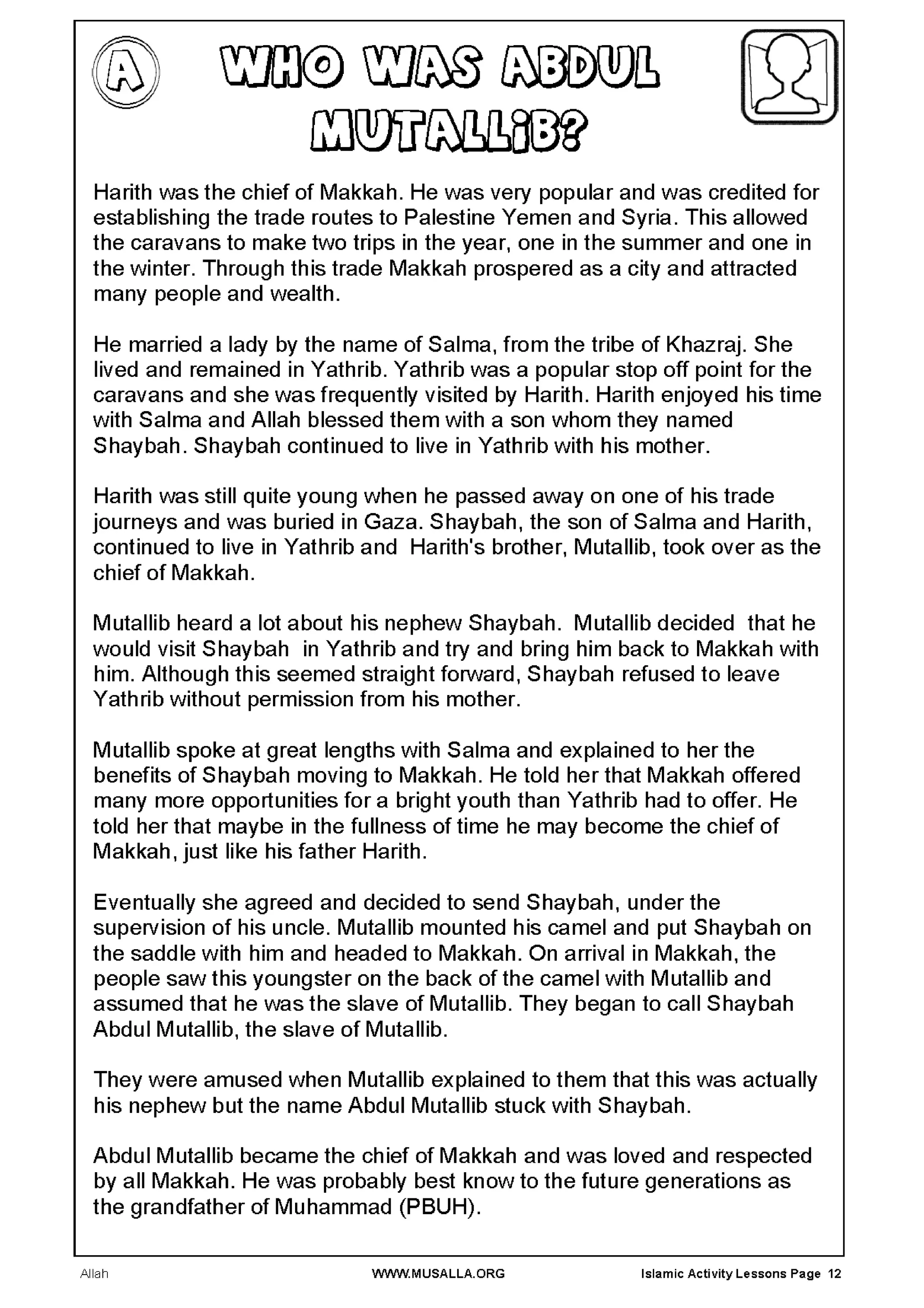 Islamic Activity Book for Kids (Full Vol.1 & 2 Combined pdf) | PDF