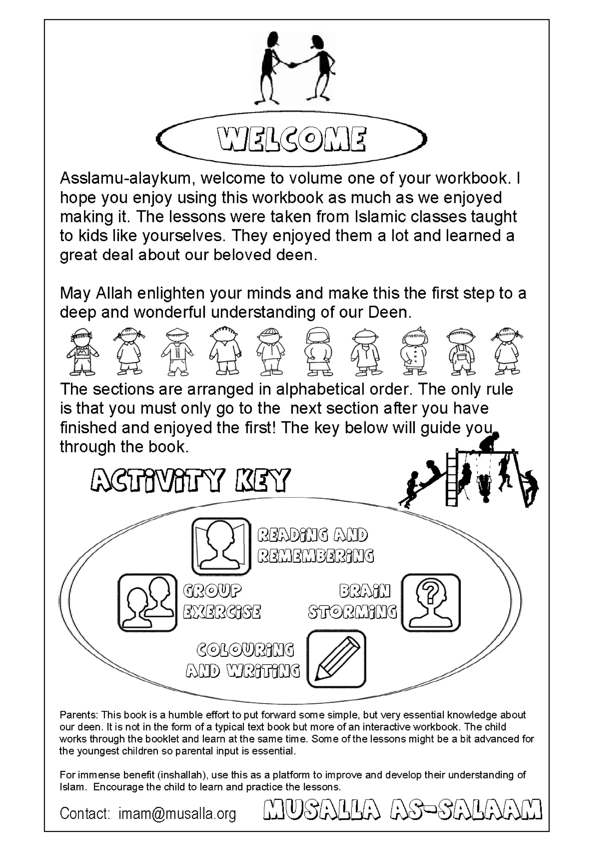 Islamic Activity Book for Kids (Full Vol.1 & 2 Combined pdf) | PDF