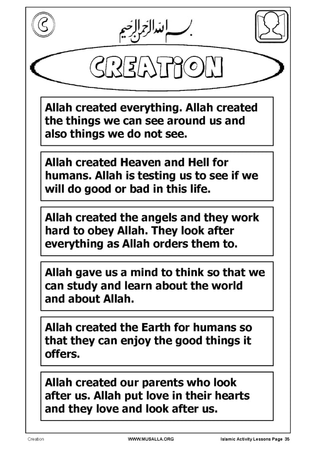 Islamic Activity Book for Kids (Full Vol.1 & 2 Combined pdf) | PDF