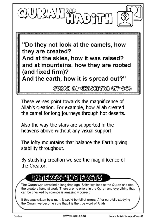 Islamic Activity Book for Kids (Full Vol.1 & 2 Combined pdf) | PDF