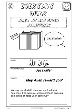 Islamic Activity Book for Kids (Full Vol.1 & 2 Combined pdf) | PDF