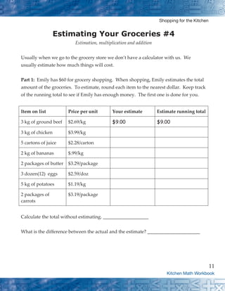 Real World Math (Packet for Home) | PDF