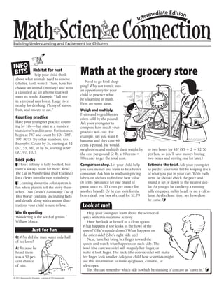 Real World Math (Packet for Home) | PDF