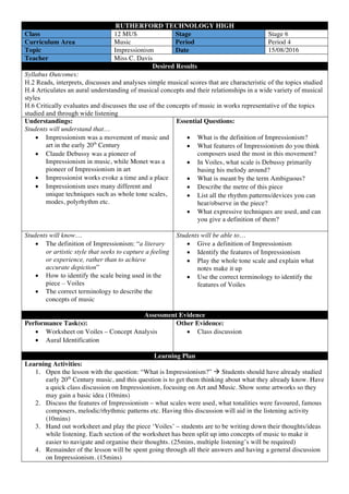 Impressionism | PDF | Music | Entertainment