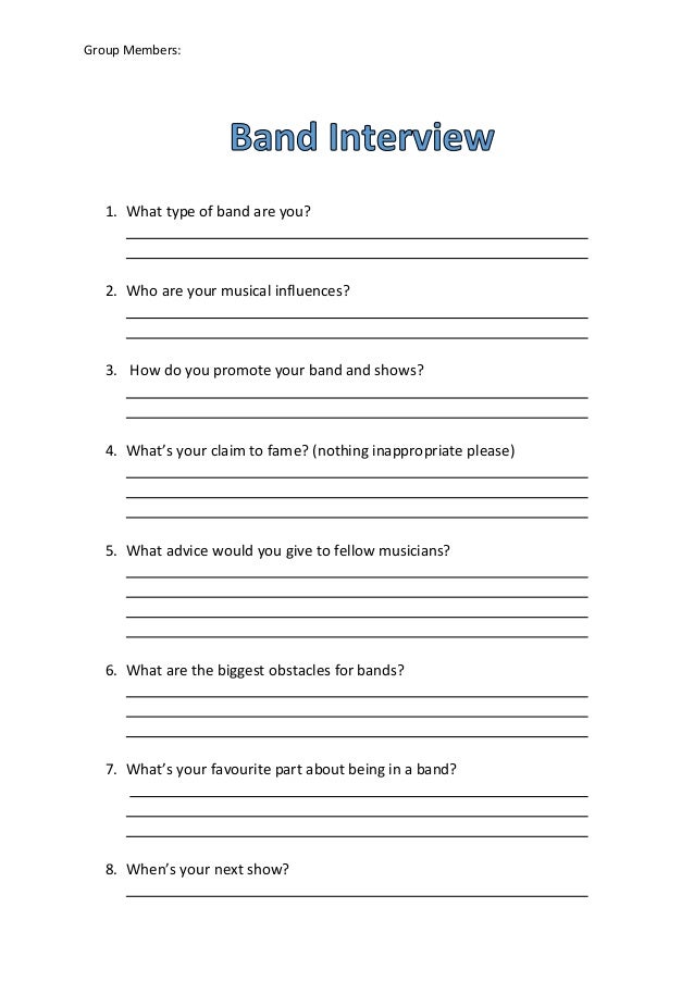 8A Rock Band Project