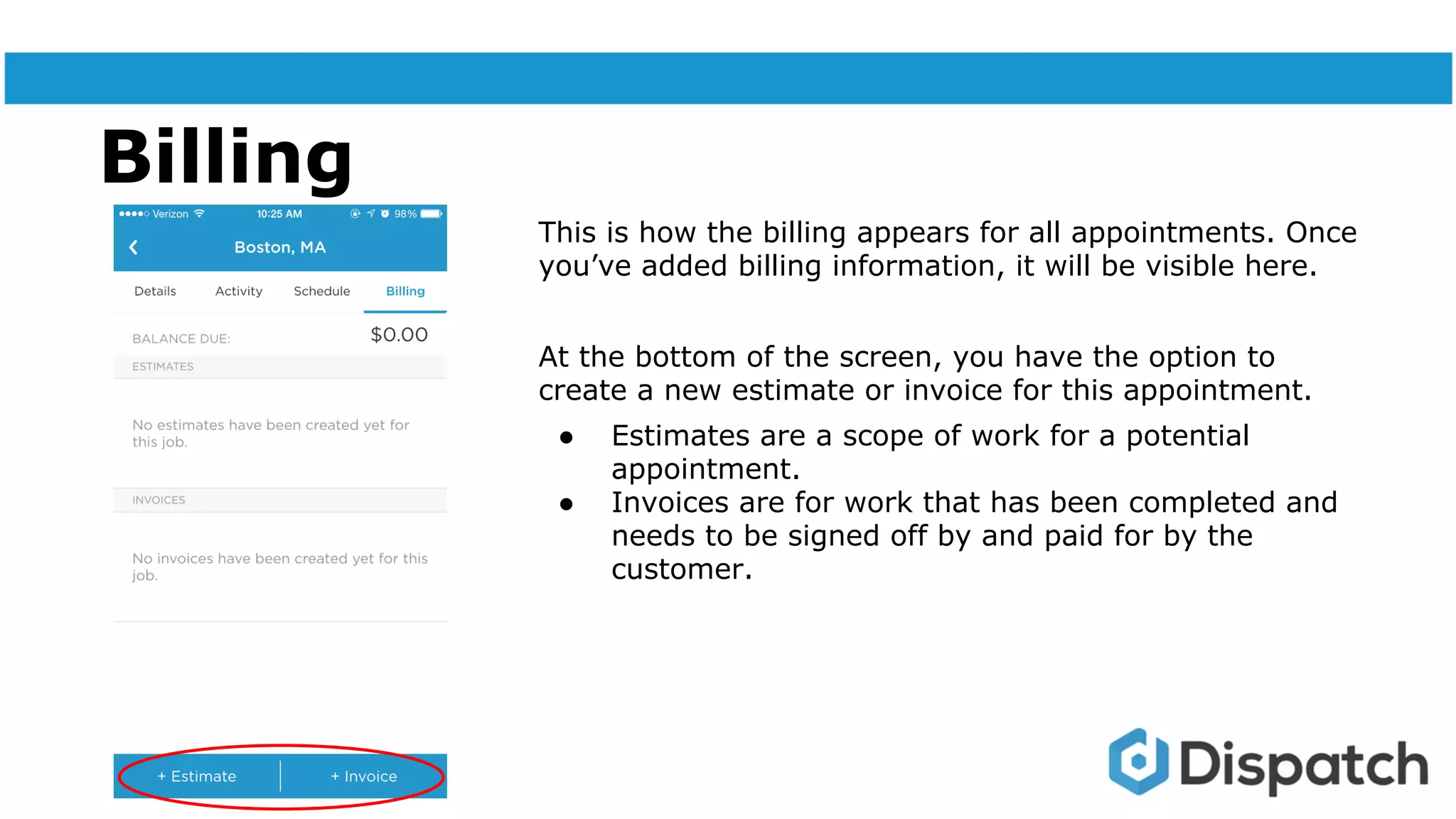 How To: Billing With Dispatch | PDF