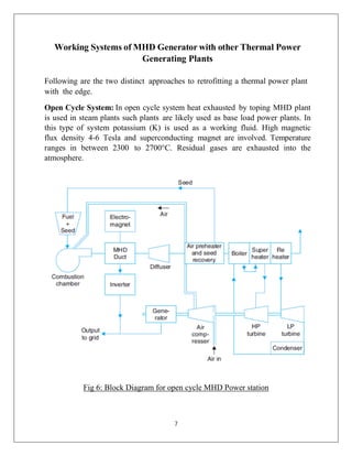 Seminar Report on MHD (Magneto Hydro Dynamics) | PDF