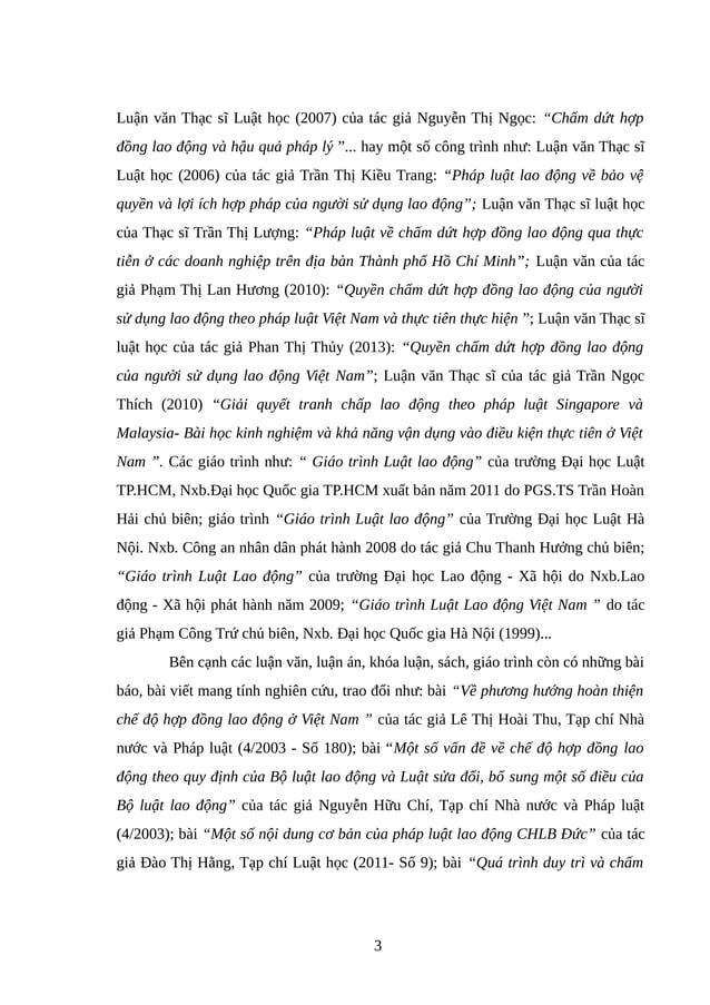 Đơn phương chấm dứt hợp đồng lao động của người sử dụng lao động theo pháp luật Việt Nam từ thực ...