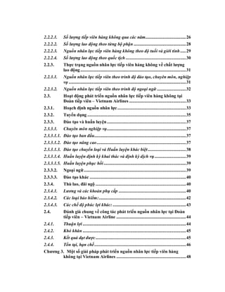 Phát triển nguồn nhân lực tiếp viên hàng không của Vietnam Airlines ñến năm 2020 | PDF