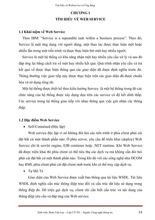 Tìm hiểu về Web Service và ứng dụng | PDF