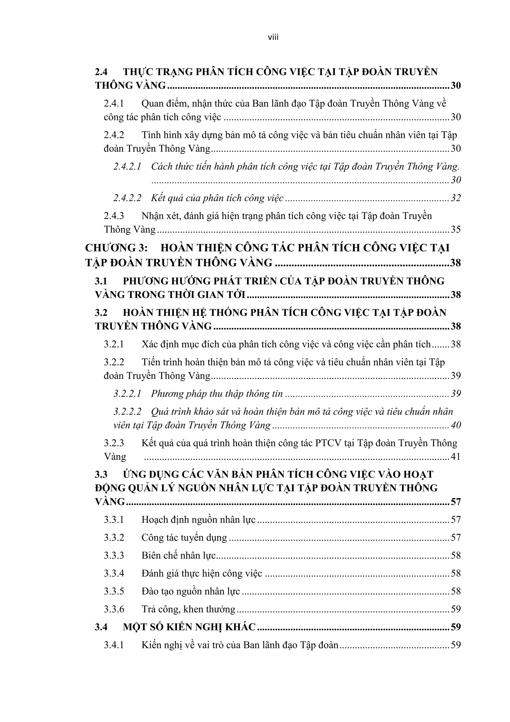 cong tac phan tich cong viec tai tap doan truyen thong vang | PDF