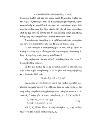 Đề tài: Sự phân cực của sóng điện từ và ứng dụng, HAY | PDF