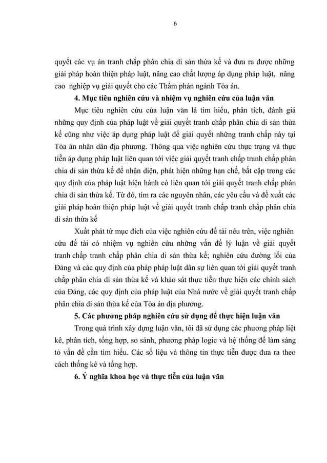 Luận văn: Giải quyết tranh chấp về phân chia di sản thừa kế tại Tòa án nhân dân tỉnh Phú Thọ | PDF