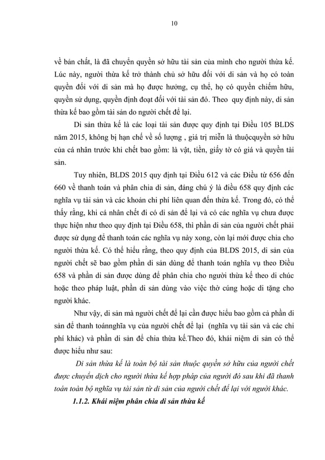 Luận văn: Giải quyết tranh chấp về phân chia di sản thừa kế tại Tòa án nhân dân tỉnh Phú Thọ | PDF