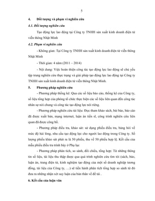 Luận văn: Hoàn thiện công tác tạo động lực lao động tại Công ty TNHH sản xuất kinh doanh điện tử ...