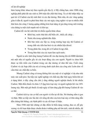 Luận văn: Phân tích các phương pháp xử lý kim loại nặng trong nước | PDF