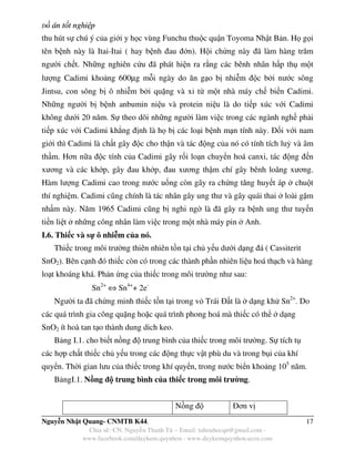 Luận văn: Phân tích các phương pháp xử lý kim loại nặng trong nước | PDF
