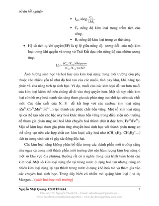 Luận văn: Phân tích các phương pháp xử lý kim loại nặng trong nước | PDF