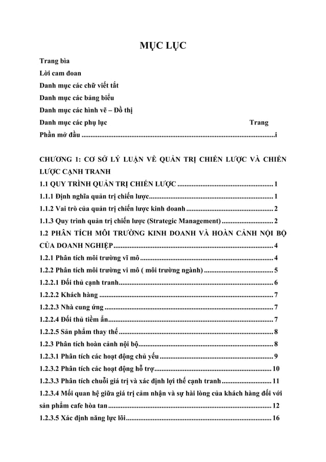 Luận văn: Chiến lược cạnh tranh của công ty Nestle Việt Nam đối với sản phẩm Nescafe tại Việt ...