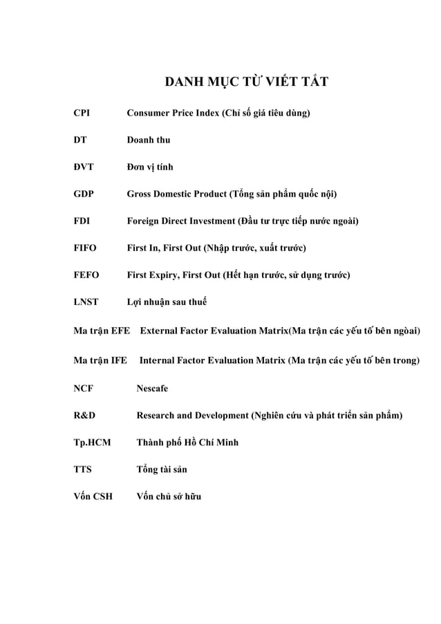 Luận văn: Chiến lược cạnh tranh của công ty Nestle Việt Nam đối với sản phẩm Nescafe tại Việt ...