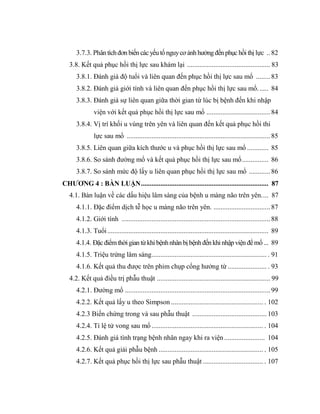 Luận án: Nghiên cứu đặc điểm lâm sàng, đặc điểm cộng hưởng từ và đánh giá kết quả điều trị vi ...