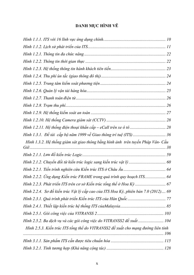 Đề tài: Nghiên cứu ứng dụng giao thông thông minh (ITS) trong quản lý khai thác, điều hành giao ...