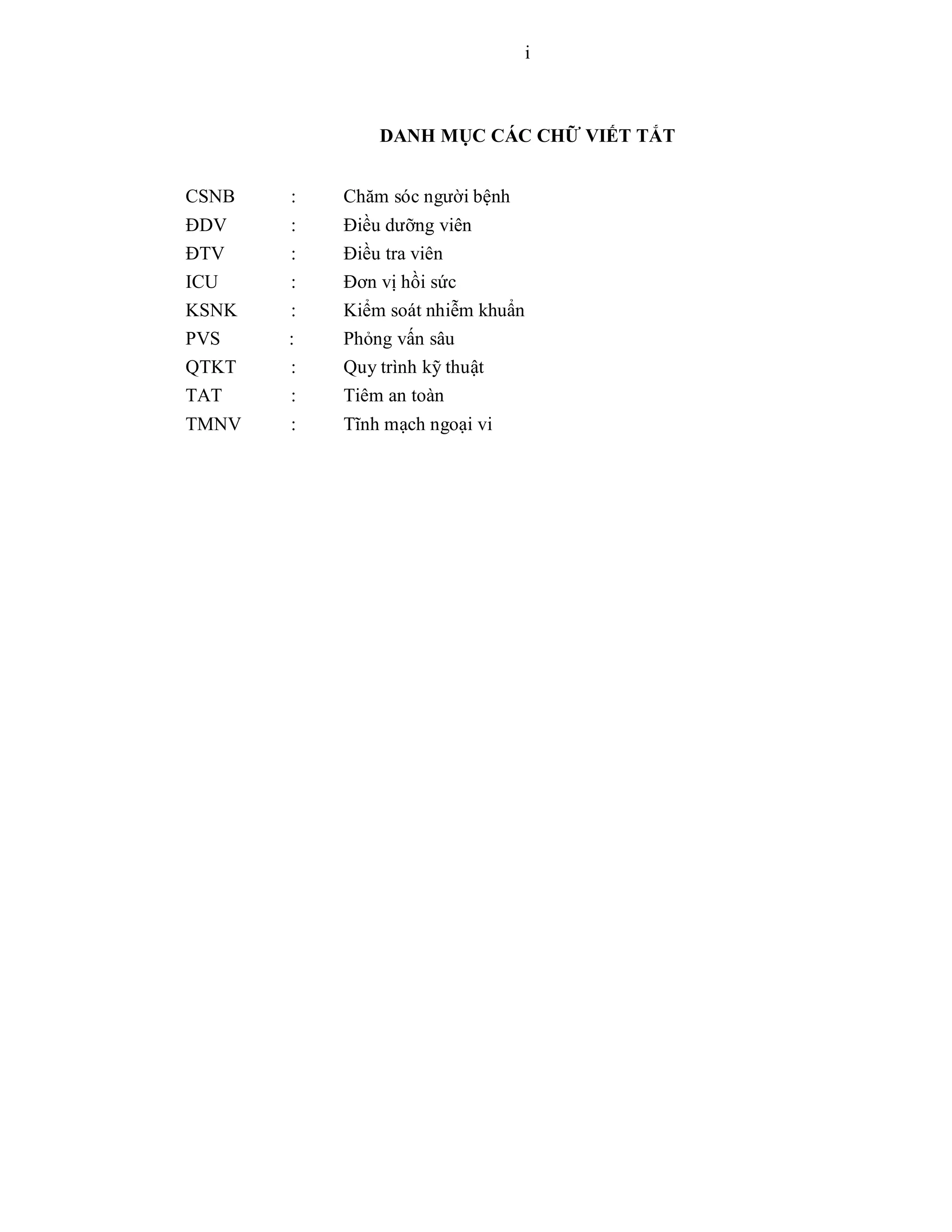 Luận văn: Thực trạng tuân thủ quy trình đặt và chăm sóc kim luồn tĩnh mạch ngoại vi của điều ...