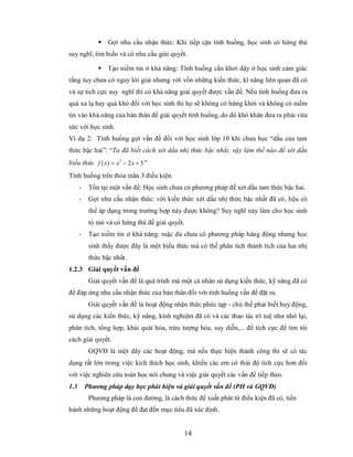 Luận văn: Sử dụng các phương án giải quyết vấn đề trong dạy học chủ đề tích vô hướng của hai ...
