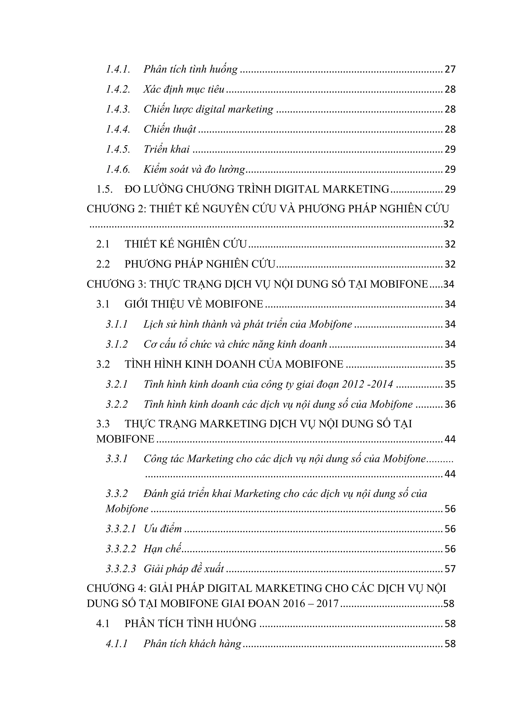 Luận văn: Giải pháp Digital Marketing cho dịch vụ nội dung số tại Công ...