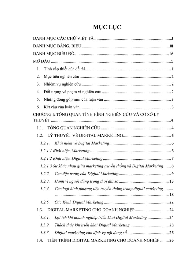 Luận văn: Giải pháp Digital Marketing cho dịch vụ nội dung số tại Công ...