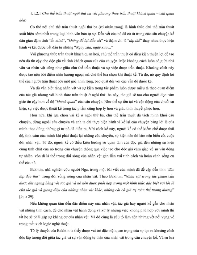 Luận văn: Nghệ thuật trần thuật trong truyện ngắn Nguyễn Minh Châu | PDF