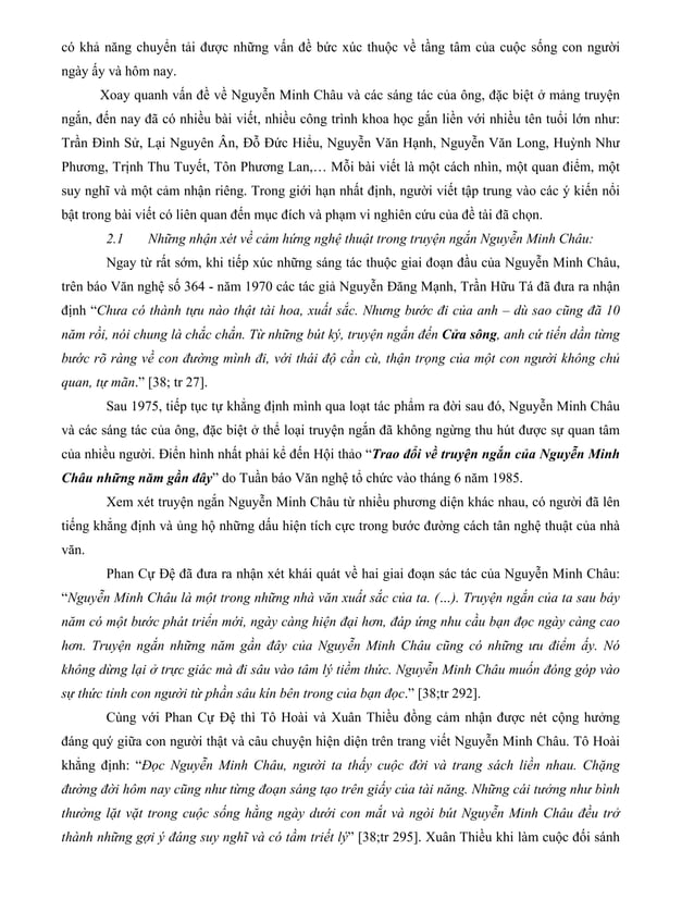 Luận văn: Nghệ thuật trần thuật trong truyện ngắn Nguyễn Minh Châu | PDF