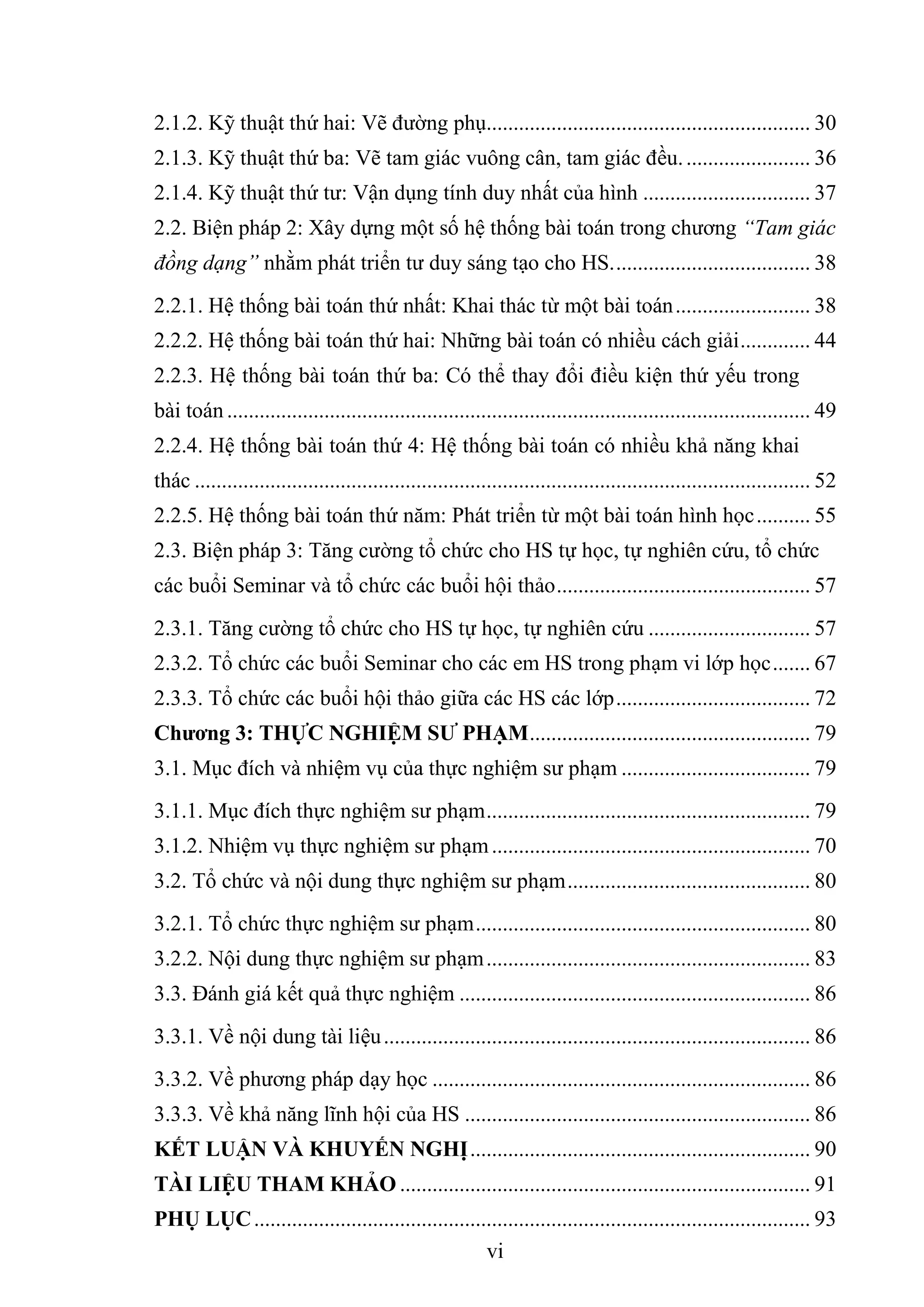 Đề tài: Phát triển tư duy sáng tạo cho học sinh lớp 8 trung học cơ sở thông qua dạy học chương ...