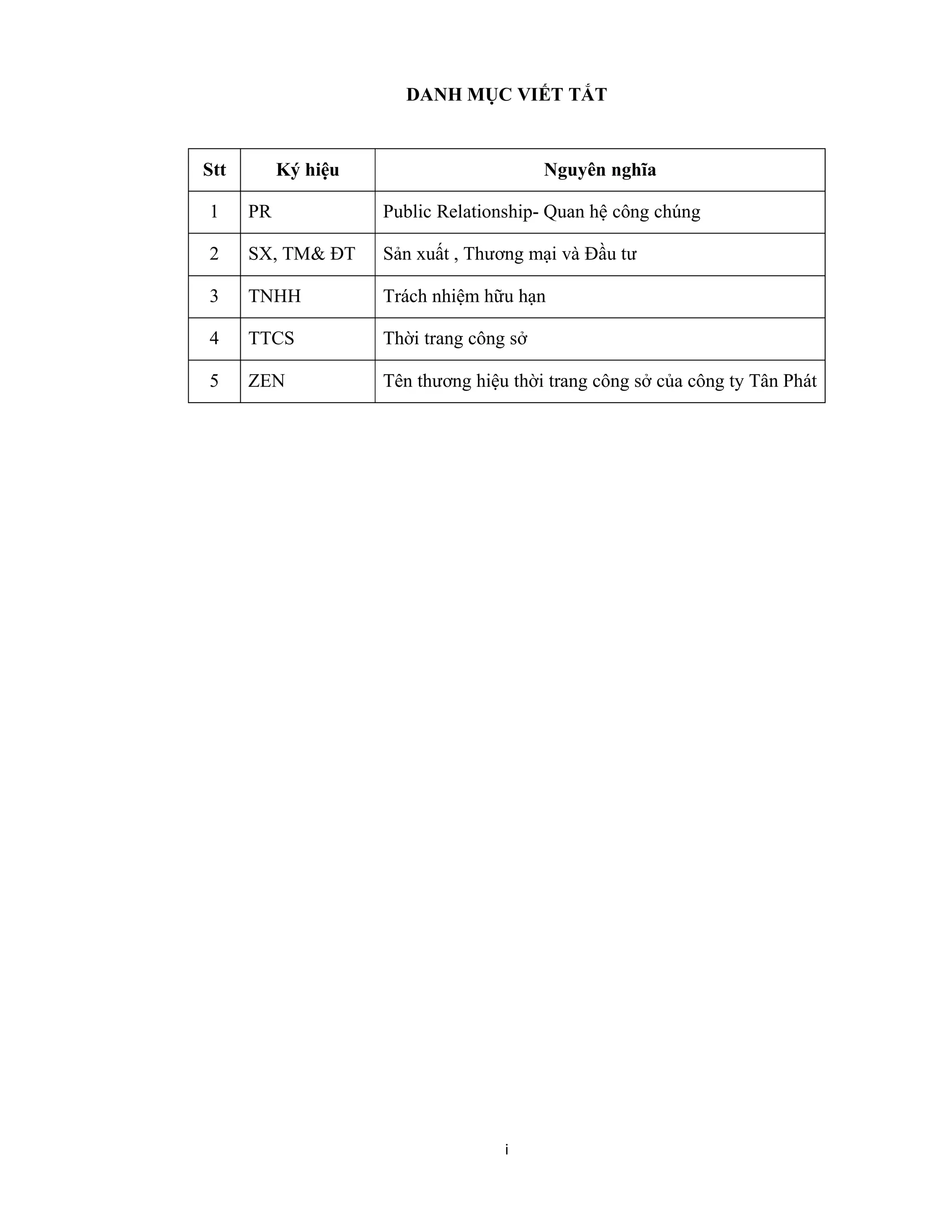 Luận văn: Marketing - Mix cho thời trang công sở tại Công ty TNHH Sản xuất, thương mại và đầu tư ...