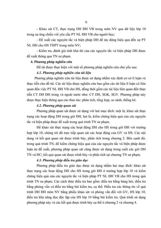 Luận án: Phát triển năng lực đọc hiểu văn bản cho học sinh trung học phổ thông trong dạy học Ngữ ...