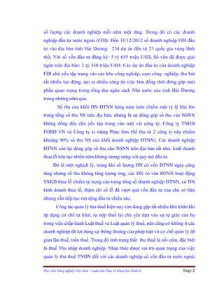 Luận văn: Tăng cường quản lý thuế thu nhập doanh nghiệp đối với doanh nghiệp có vốn đầu tư nước ...