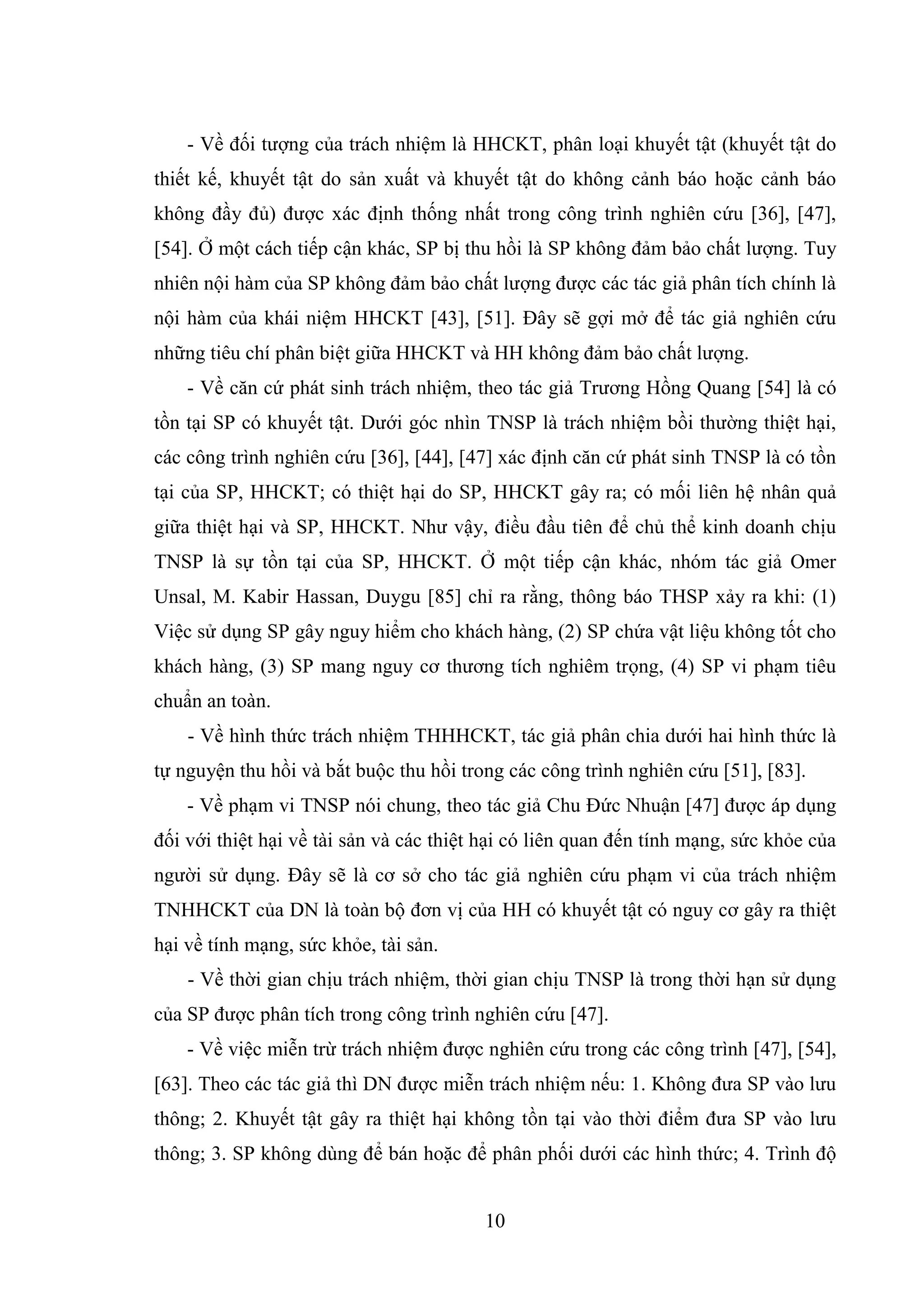 Luận án: Trách nhiệm thu hồi hàng hoá có khuyết tật của doanh nghiệp ...