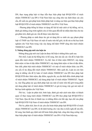 Luận án: Trách nhiệm thu hồi hàng hoá có khuyết tật của doanh nghiệp ...